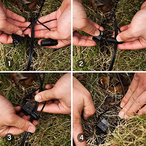 Malibu Low Voltage Cable Connectors for Landscape Lighting 2 Packs Fast Lock Twist Series 8101-4802-02