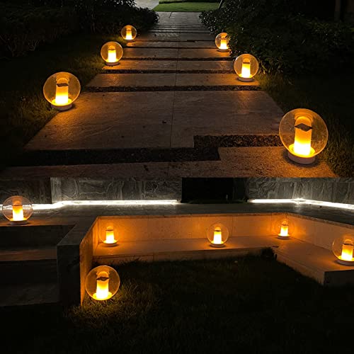 Floating Pool Lights 3pcs, Solar Flame Lights Flickering IP68 Waterproof Ball Lights, Solar Powered Pool Accessories,Outdoor Lantern Landscape Decoration Lamp for Pool, Pond, Event, Party, Garden