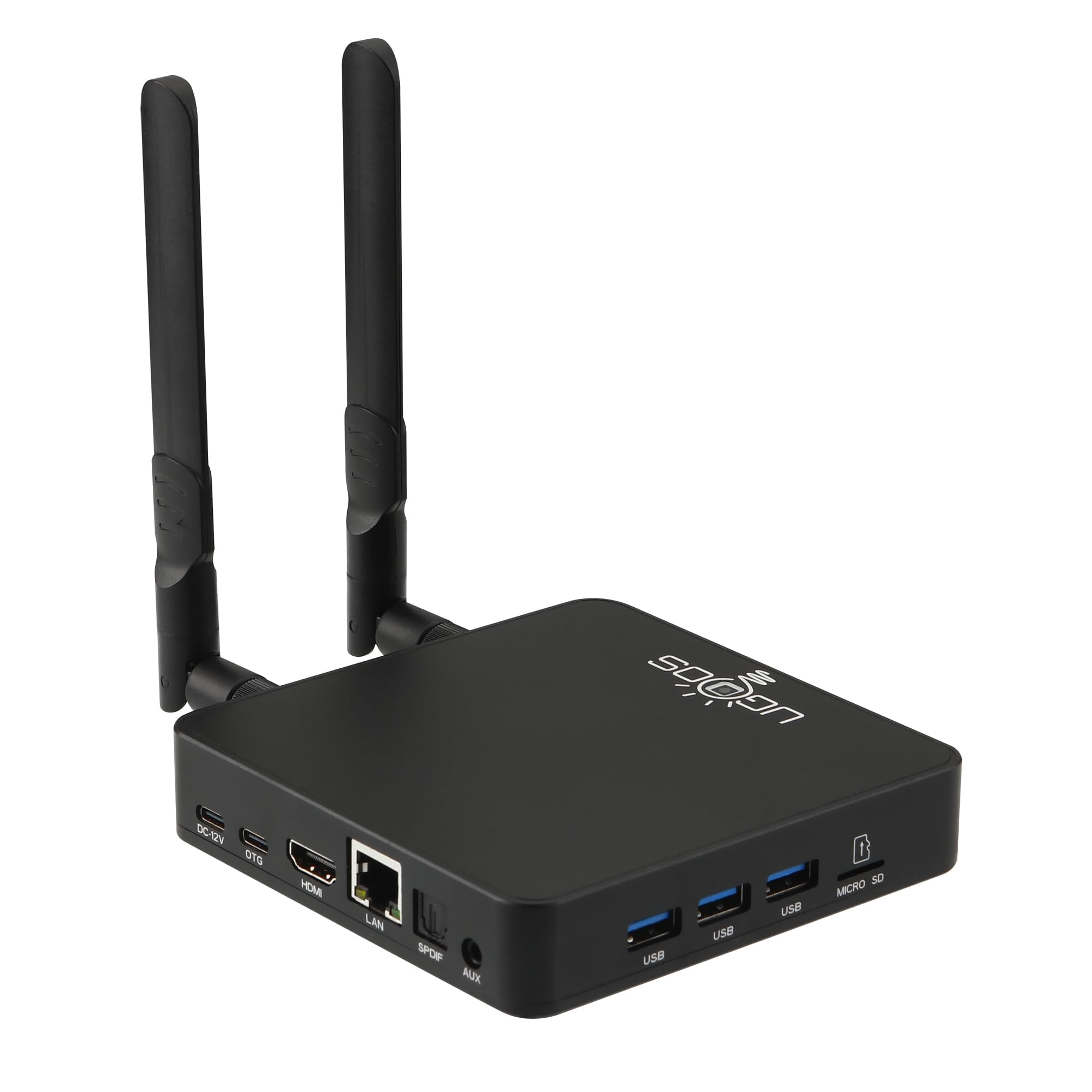 Ugoos AM8 8K Ultra HD Android TV Box Android 11.0 Amlogic S928X-J LPDDR4 4GB RAM 32GB ROM WiFi6E 1000M LAN BT5.3 USB3.0 Support AV1 H.265 8Kx4K 60fps HDR Set Top TV Box