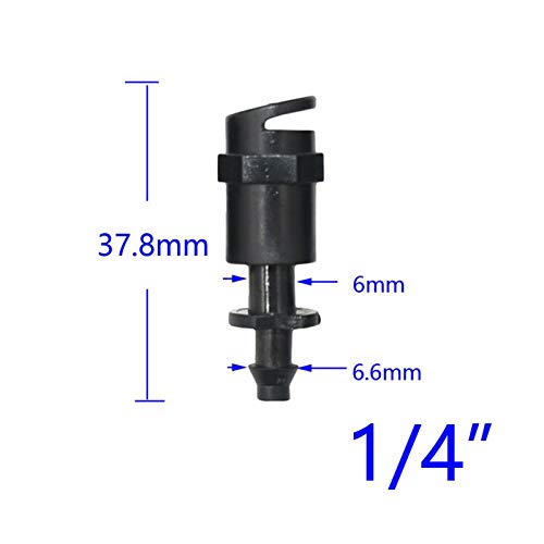 ZXCVB 180 Degree Atomization Nozzle Garden Irrigation Refraction Nozzle Agricultural Fruit Tree Watering Sprayer 50 Pieces (Color : 6MM)