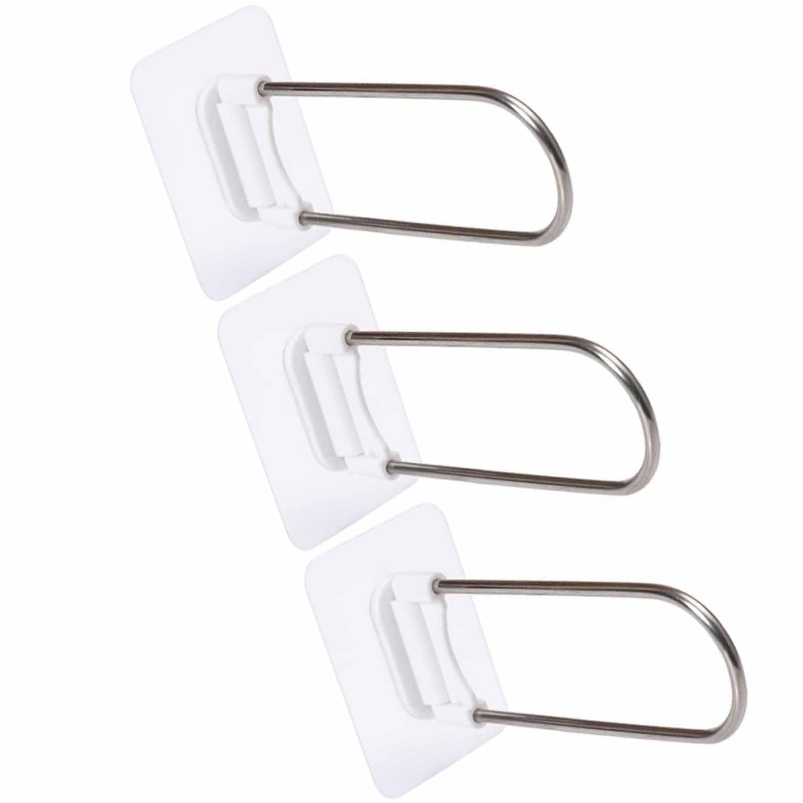 3pcs Storage Rack Swinging Towel Bar Wall Mounted Rack Towel Holder for Kitchen Cabinet Folding Clothes Rack Swing Hangers