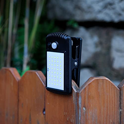 4 Pack Solar Motion Sensor Security Umbrella Light,Clip on Lights Outdoor with 40 LED,2 Modes Wireless Waterproof for Patio Wall Garage Hiking Camp Tent Portable Emergency Lighting