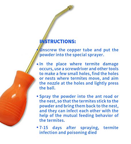 Bulb Duster Powder Duster Sprayer Garden Powder Applicator Dispenser with Long Copper Tube for Organic Gardening Agricultural Supplies and Control
