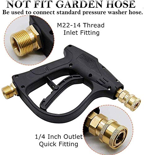 SZSXHX S300 Foam Cannon Gun 3000 PSI High Pressure Washer Foam Wash Gun Car Washer Gun With 7 nozzles