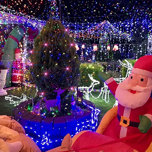 Christmas Lights Outdoor 405FT 1000 LED Long String Lights, Waterproof Plug in Twinkle Fairy Lights with Remote, 8 Modes Timer Dimmable for Xmas Tree Christmas Decorations Garden Party Warm White