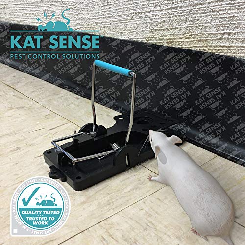 Rat Trap Outdoors, Set of 4, Reusable Indoor Pest Control Solutions for Trapping Large Rats, Chipmunks Squirrels. Instant Humane Kill Rodent Snap Traps That Work, A Better Effective Alternative