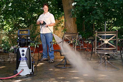 AR Blue Clean AR390SS Electric Pressure Washer-2000 PSI, 1.4 GPM, 14 Amps Quick Connect Accessories, Integrated Design, On Board Storage, Portable Pressure Washer, High Pressure, Car washer, Patio