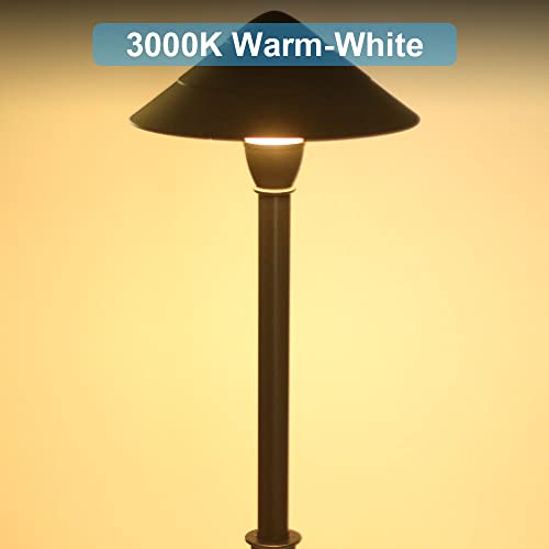 Gardenients Low Voltage Landscape Lights Landscape Lighting Garden Pathway Lights Yard Lights Driveway Lights, Aluminum Construction Outdoor Waterproof 12V 3W 3000K Warm-White Light（4-Pack）