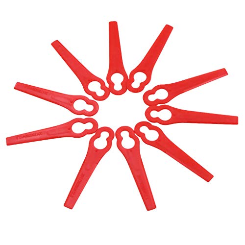 Garden 40pcs Grass Strimmer Plastic for Cordless Crop Replace Trim Tool Dckts781d2m1 (Red, One Size)