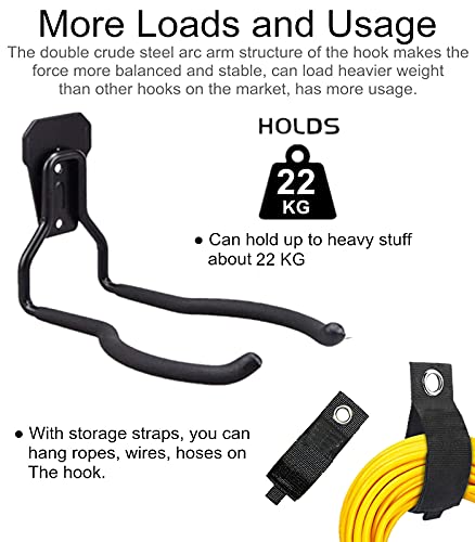String Trimmer Hanger Bracket, Garden Lawn Trimmer Wall Mount, Falezern 1 Pcs Heavy Duty Weed Eater Rack For Garage. Garden Tool Organizer and Storage Hooks for Garage Trimmer, Garden Wall, Tool Room.