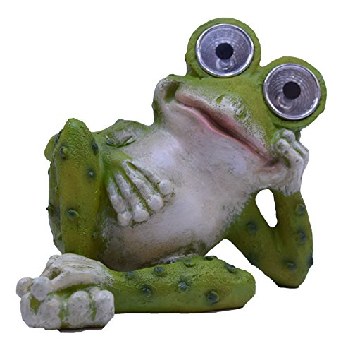 Sea Creations Solar Powered Garden Frog Figurine