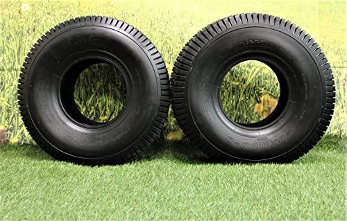 Set of Two 20x8.00-8 4 Ply Turf Tires for Lawn & Garden Mower 20x8-8