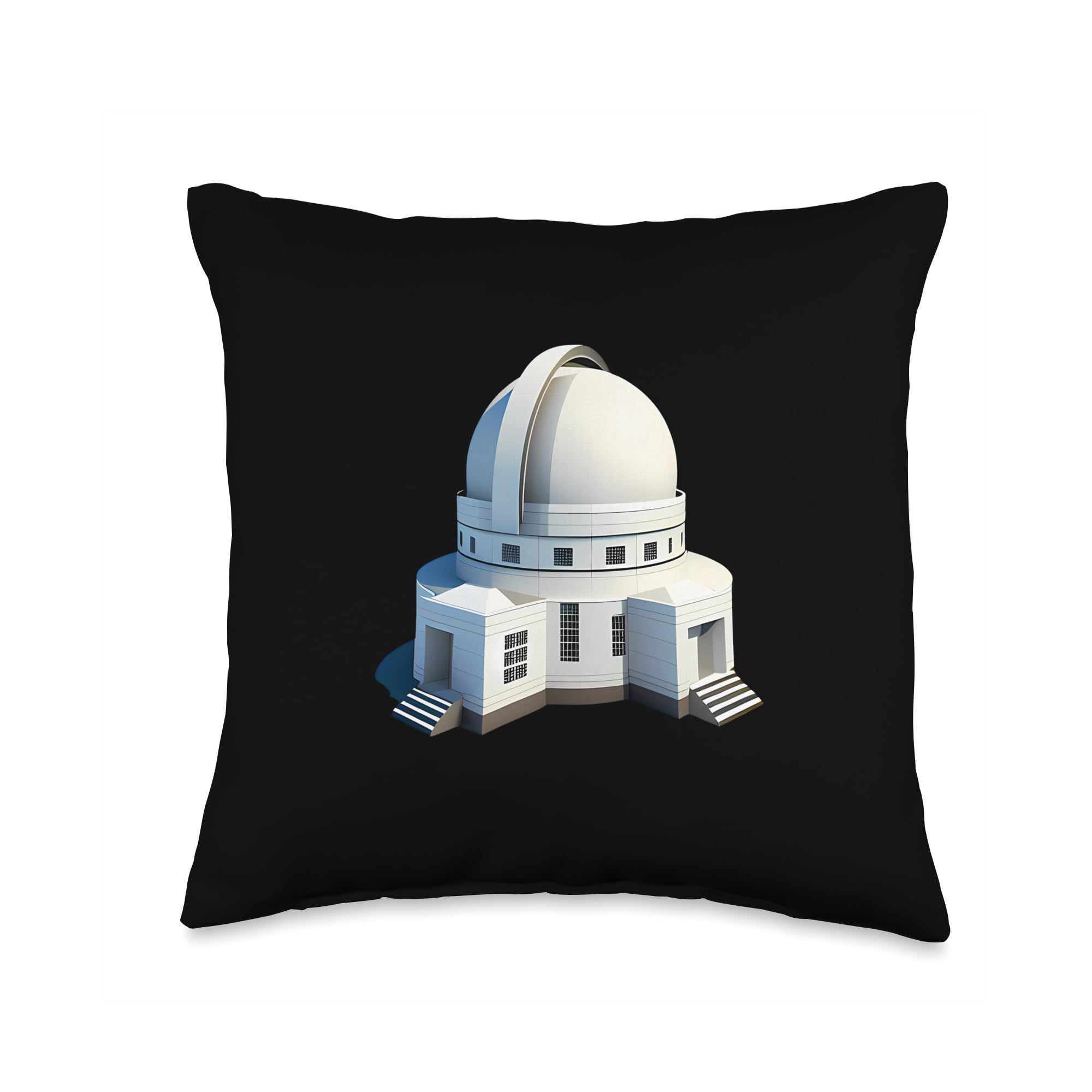 Telescope for observing the Planets and Stars Funny Telescope for Meteorological Events Throw Pillow, 16x16, Multicolor