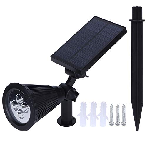Tnfeeon Solar Lights Outdoor, Solar Powered Landscape Spotlights, BuiltIn LED Lamp Chips for Yard Garden