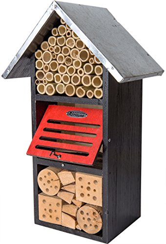 Super Moss 759834561316 Beneficial Bug House, Black Metal Roof