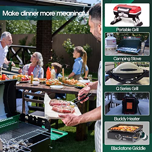 KOMAN Weed torch Propane Burner with 8FT Converter Hose,Fuel by 1LB Propane Gas Cylinder/5-40LB Propane Tank,self ignition,for Roofing,Weeding,Campfire Starting(Output 24000BTU, Propane not included)