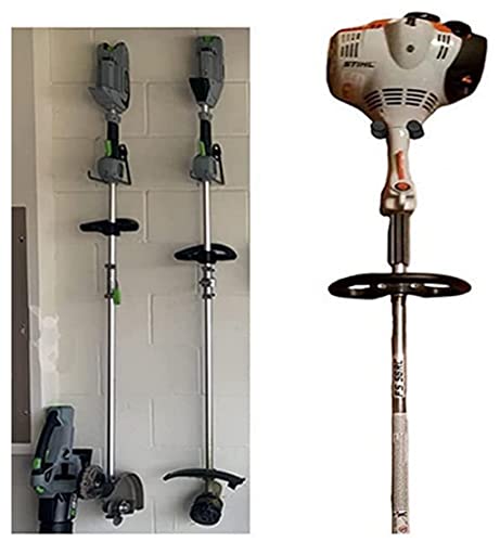 zoele Wall Mount Chainsaw Hanger, Chainsaw Holder Rack, Chainsaw Wall Hook, Garden Power Tool Hanger Garage Tool Storage Organizer Utility Hooks (2 Pcs L)