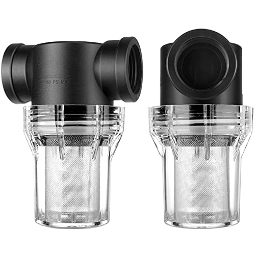 Cxztcl Inline Pipe Filter 1 Inch 40 Mesh Sediment Filter Strainer Attachment Raw Water Strainer for RV,Outdoor Gardening,Pressure Washer