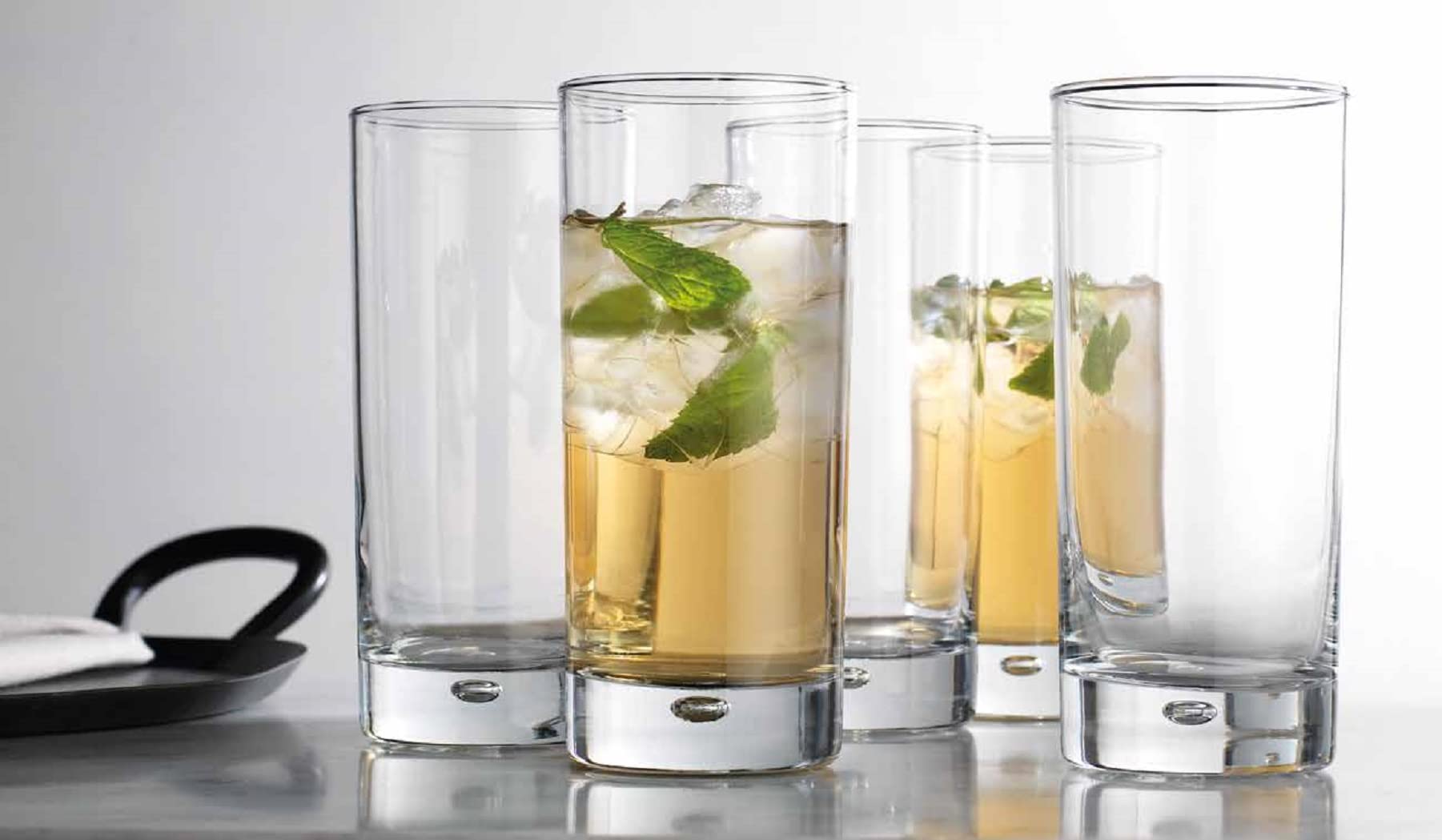 Highball Glasses Set Of 4, Tall Drinking Glasses 18oz Home Essentials & Beyond Beverage Water Glass Cups for Water, Juice, Cocktails. Bar Glasses. Dishwasher Safe.