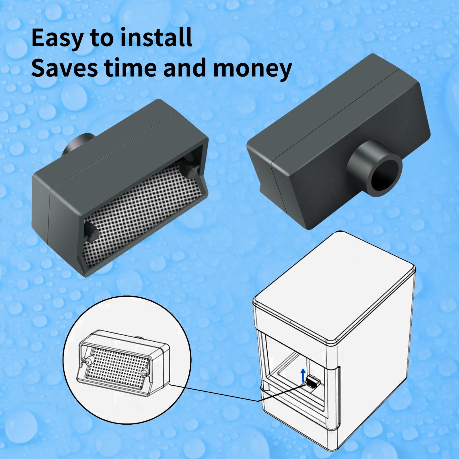 Upgraded Filter Piece ASM Gray Replacement Part Fits Ice Maker.Compatible with GE Profile Opal 1.0 OPAL01GENSS,OPAL01GENKT,2.0(24-LB) XPIO23SCSS,XPIO23BCBT,XPIO13BCBT,XPIOX3BCBT,XPIOX3SCSS,XPIO13SCSS
