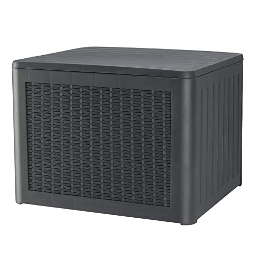 Kcelarec Deck Box 36 Gallon Outdoor Storage Box for Patio Tools, Outdoor Cushions & Pillows, Garden Supplies, Pet Stuff and Pool Accessories