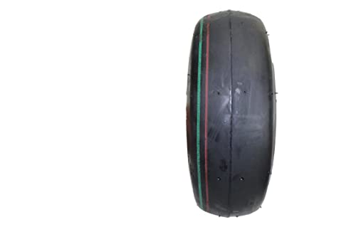 (Set of 2) 11x4.00-5 Tires & 5.25 Kubota Orange Wheels 4 Ply for Lawn & Garden Mower