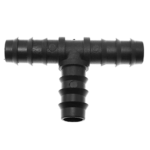 ZRM&E 8pcs Irrigation Fittings Tee 1/2" Garden Hose Tee Water Splitter 16mm Hose 3-way Connector Garden Irrigation Barbed Drip Irrigation Fittings