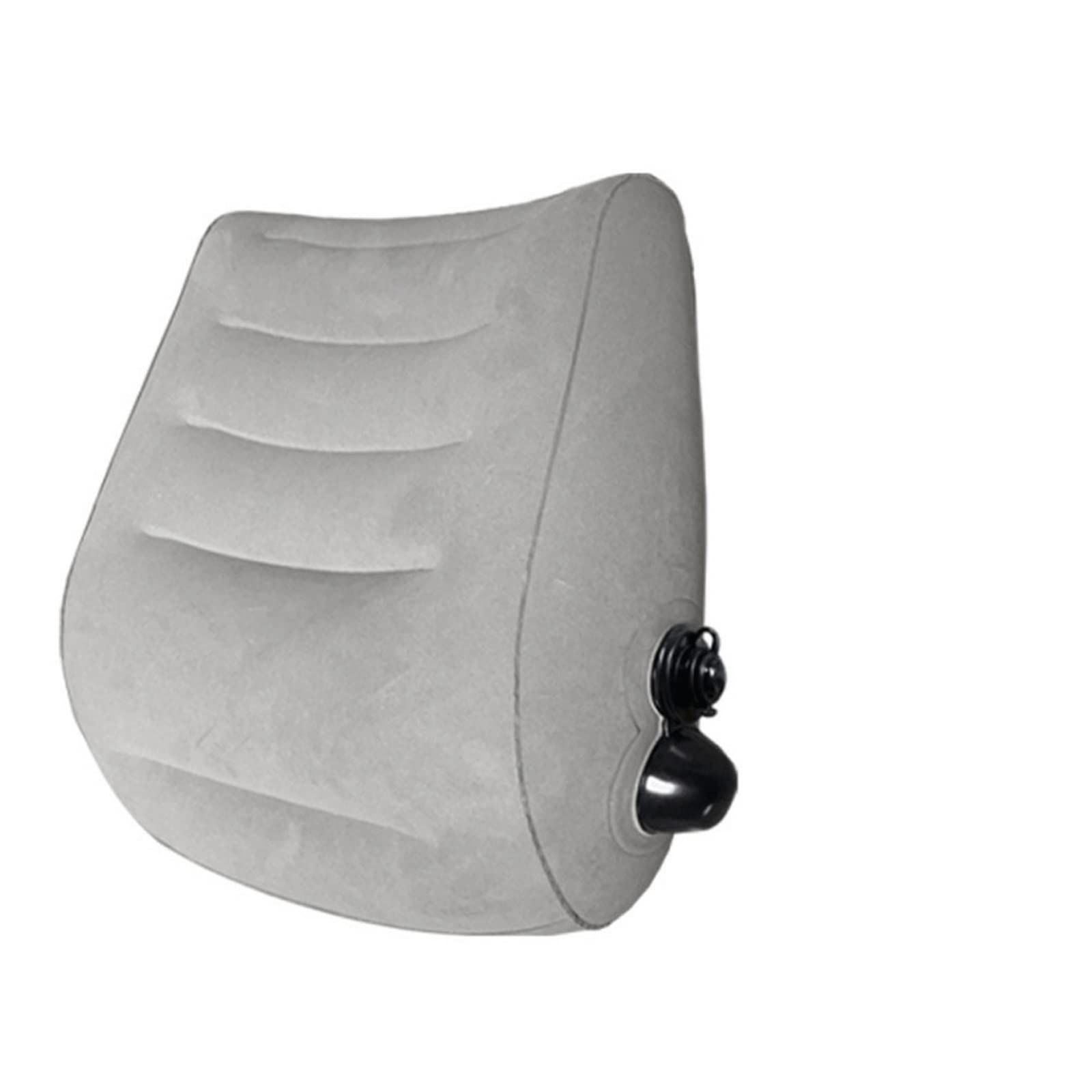 SPICLY Travel Pillow Multi-Purpose Push-Type Inflatable Waist Pillow Portable Travel Office PVC Flocking Pillow Leg Cushion Waist Support