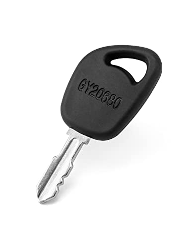 QWORK 10 Pieces Ignition Key GY20680 for Most Lawn Mowers and Lawn Tractors, Compatible with John Deere 100, D100, E100, G100, L100, LA100, LT, SST, X300, X500 and X700 Series
