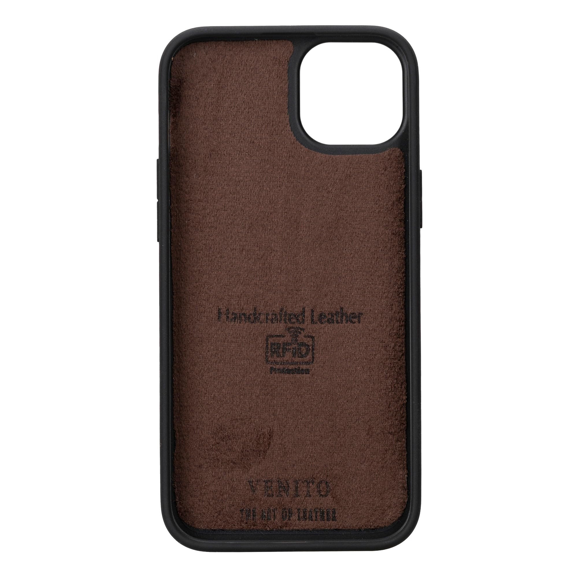 Venito for iPhone 15 Plus Case Wallet with Card Holders and RFID Blocking, Leather Phone Case, Magnetic Closure Detachable Phone Cover 6.7 inches, Ravenna - Coffee Brown