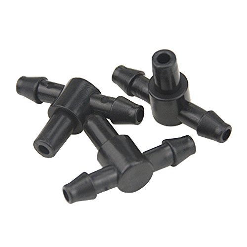 XINGYHENG 100Pcs(50Pairs) Garden Irrigation Kit Adjustable Misting Drippers Atomizing Connect with Tee Connector Round Emitter Drip System for Flower Pot Garden Lawn Water Irrigation Drip Kit
