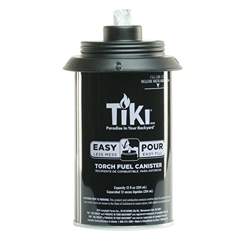 TIKI 1317221 12 oz. Torch Replacement Canister with Easy Pour System, 12 Ounce (Pack of 4)