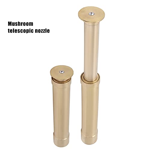 Garden Water Hose Nozzle, G1 DN25 Female Thread Brass Pond Sprinkler Nozzle Adjustable Fountain Telescopic Mushroom Water Spray for Garden Pond Amusement Park Museum Library