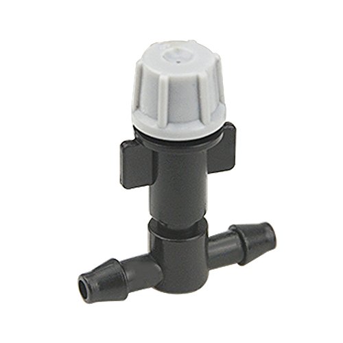XINGYHENG 100Pcs(50Pairs) Garden Irrigation Kit Adjustable Misting Drippers Atomizing Connect with Tee Connector Round Emitter Drip System for Flower Pot Garden Lawn Water Irrigation Drip Kit