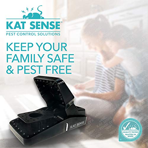 Pest Control Rat Traps for Instant Kill Results, Set of 6 Large Reusable Rodent Snap Trap for Mice ‘N Chipmunks, Big Outdoor Traps That Also Work Indoor for Home