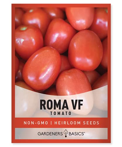 Roma VF Tomato Seeds for Planting Heirloom Non-GMO Seeds for Home Garden Vegetables Makes a Great Gift for Gardening by Gardeners Basics