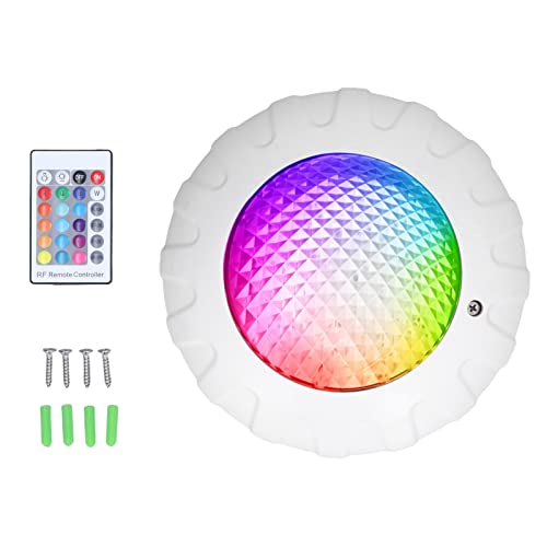 COAECJ LED Pool Lights with Remote, 108 Lamp Beads, IP68 Waterproof, Engineering Grade Chips, RGB Colorful Energy Saving Pool Lamp for Pond, Garden, Party