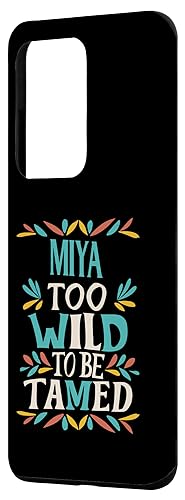 Galaxy S20 Ultra MIYA Name Cute Retro Girls Wildflower MIYA Name Case