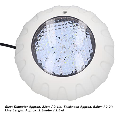 COAECJ LED Pool Lights with Remote, 108 Lamp Beads, IP68 Waterproof, Engineering Grade Chips, RGB Colorful Energy Saving Pool Lamp for Pond, Garden, Party
