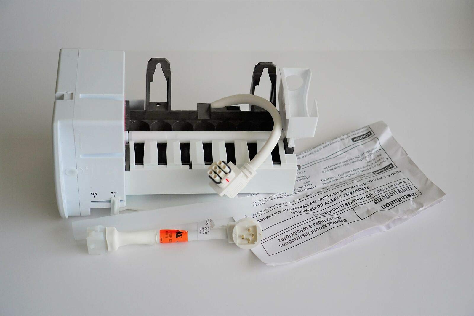 Refrigerator Icemaker Assembly Compatible for GE WR30X30972 (WR30X10093) WR30X10044 WR50X55 Ice Maker 115V/60Hz