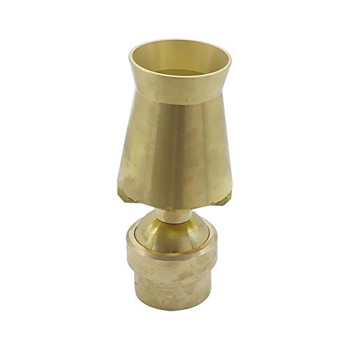 LRJSKWZC Hose Fittings 1 Pc Brass Ice Tower Cedar Fountain Nozzles 3/4" 1" 1.5" 2" Air-Blended Bubbling Fountain Garden Landscape Ornamental Nozzle (Color : 3I4 inch)