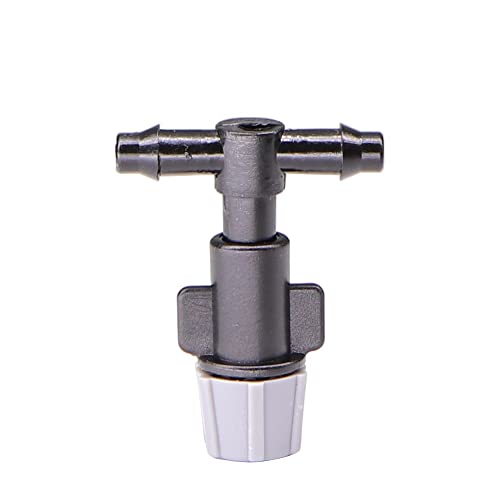 SJYDQ 25PCS Single Hole Micro Drip Sprayer with 4/7mm Pipe Barbed Tee Connectors Garden Misting Atomizing Irrigation System