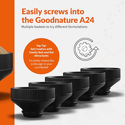 Goodnature A24 DIY Lure Baskets, Pet-Friendly Do It Yourself Rat and Mouse Lure Accessory (5 Pack)