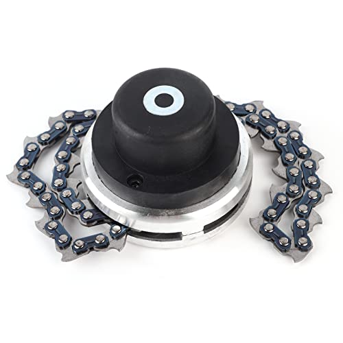 Walfront Trimmer Head Garden Tool Parts Accessories, Easy to Replace and Install, Gardening and Agronomy, Multifunctional Durable Lawn Mower Chain Black