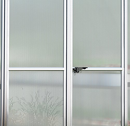 Palram - Canopia Bella Hobby Greenhouse, 8' x 8', Silver with Twin Wall Glazing