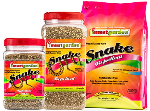 I Must Garden Snake Repellent: Powerful All-Natural Protection β 5 lb. Granular Shaker Jar