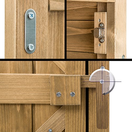 Outdoor Storage Shed,5.1Ft x 2.1Ft Wood Storage Sheds Tool Sheds,Outside Vertical Shed for Patio Garden,Yard,Backyard,Natural