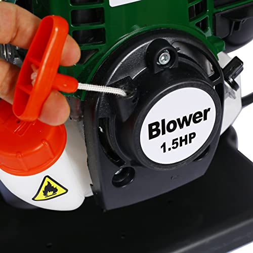 Backpack Gas Leaf Blower, Soplador de hojas,4-Stroke 37.7 cc Patio Engine Backpack Blower Powerful 580 CFM Commercial Blower for Backyard Lawn Garden (4-Stroke)
