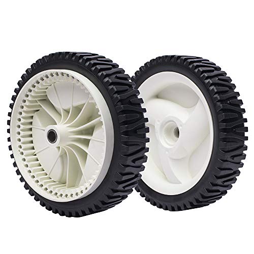 2 Pack Front Drive Wheels Replaces Craftsman Husqvarna 194231X427 532403111 Wheels 8"X1-3/4"