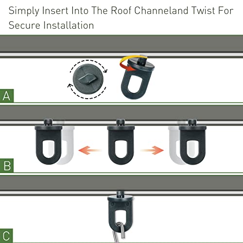Ripeng Greenhouse Hooks Hanger Greenhouse Twist Clips Greenhouse Fixing Clips with Stainless Steel S Hooks for Outdoor Garden Hanging Plants Plastic Insulation Netting Shading (100 Pieces)